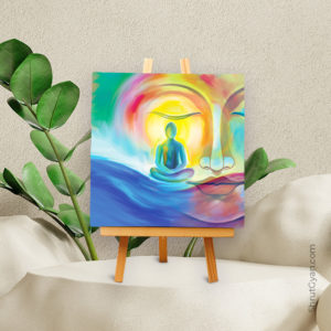 Spiritual Dimensions - Mini Canvas Painting (Print Edition) - Shrut Gyan