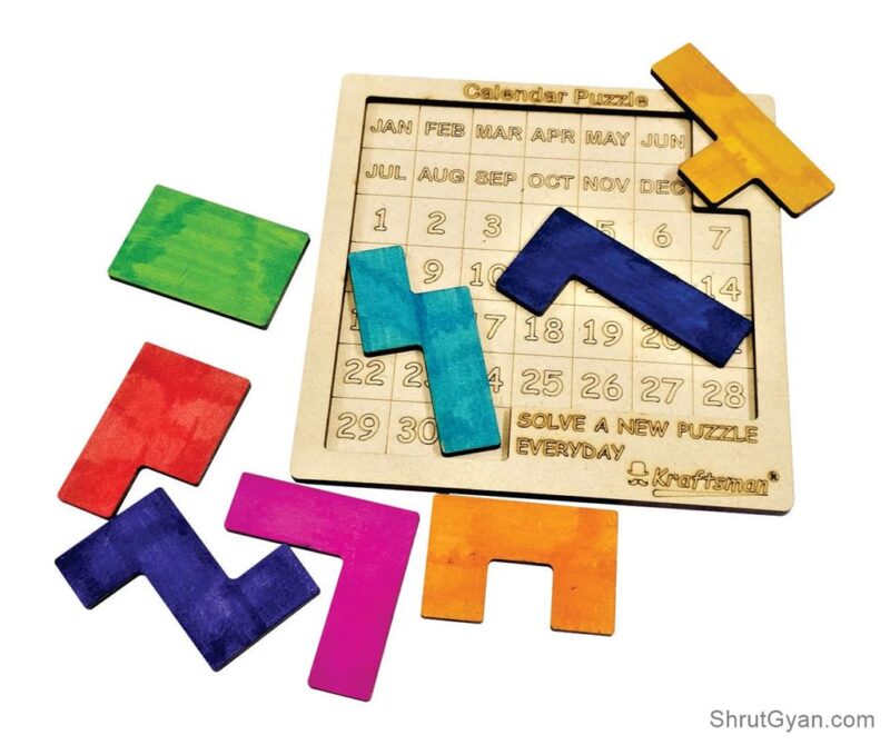 Wooden Calendar Puzzle - Shrut Gyan