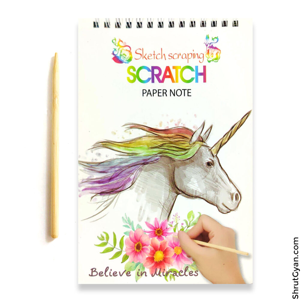 Scratch Sketch Scraping Paper Note - Shrut Gyan
